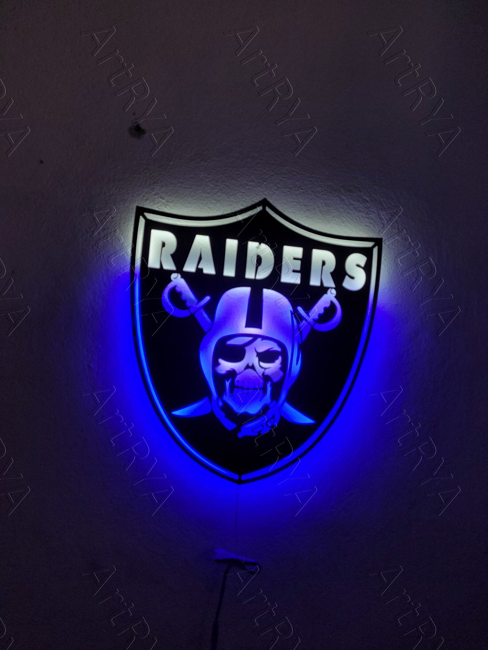 Custom Sports Sign, Football Team Sign, Sports Fan Sign, LED Lighting ...
