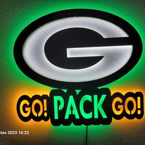 Custom Sports Sign, Football Team Sign, Sports Fan Sign, LED Lighting ...