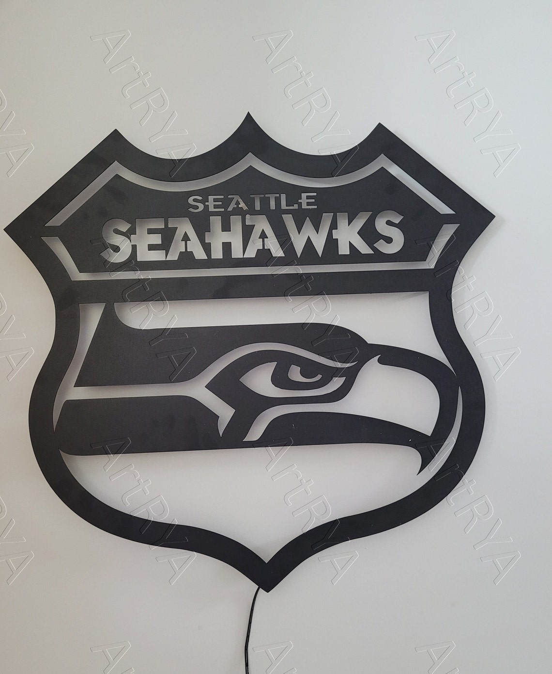 Custom Sports Sign, Football Team Sign, Sports Fan Sign, LED Lighting ...