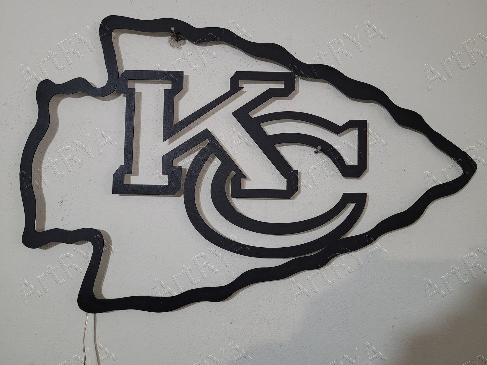 Custom Sports Sign, Football Team Sign, Sports Fan Sign, LED Lighting ...