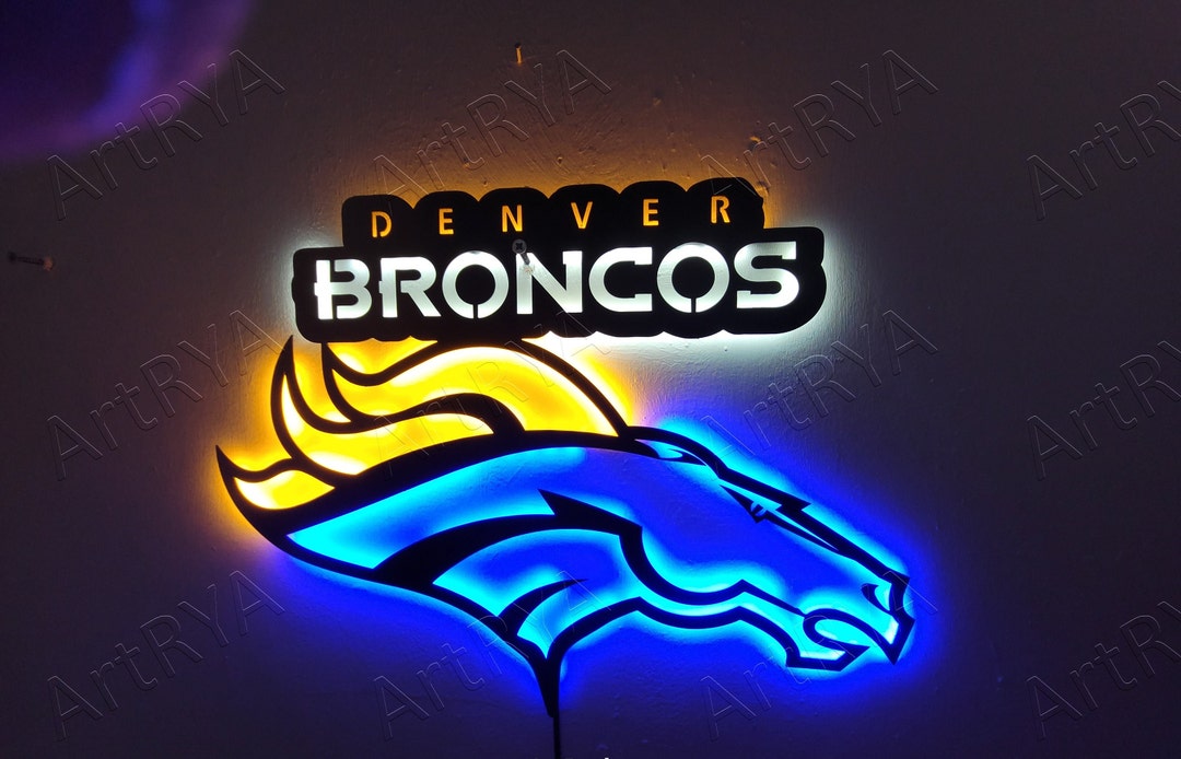 Custom Sports Sign, Football Team Sign, Sports Fan Sign, LED Lighting ...
