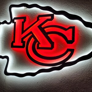 Custom Sports Sign, Football Team Sign, Sports Fan Sign, LED Lighting ...