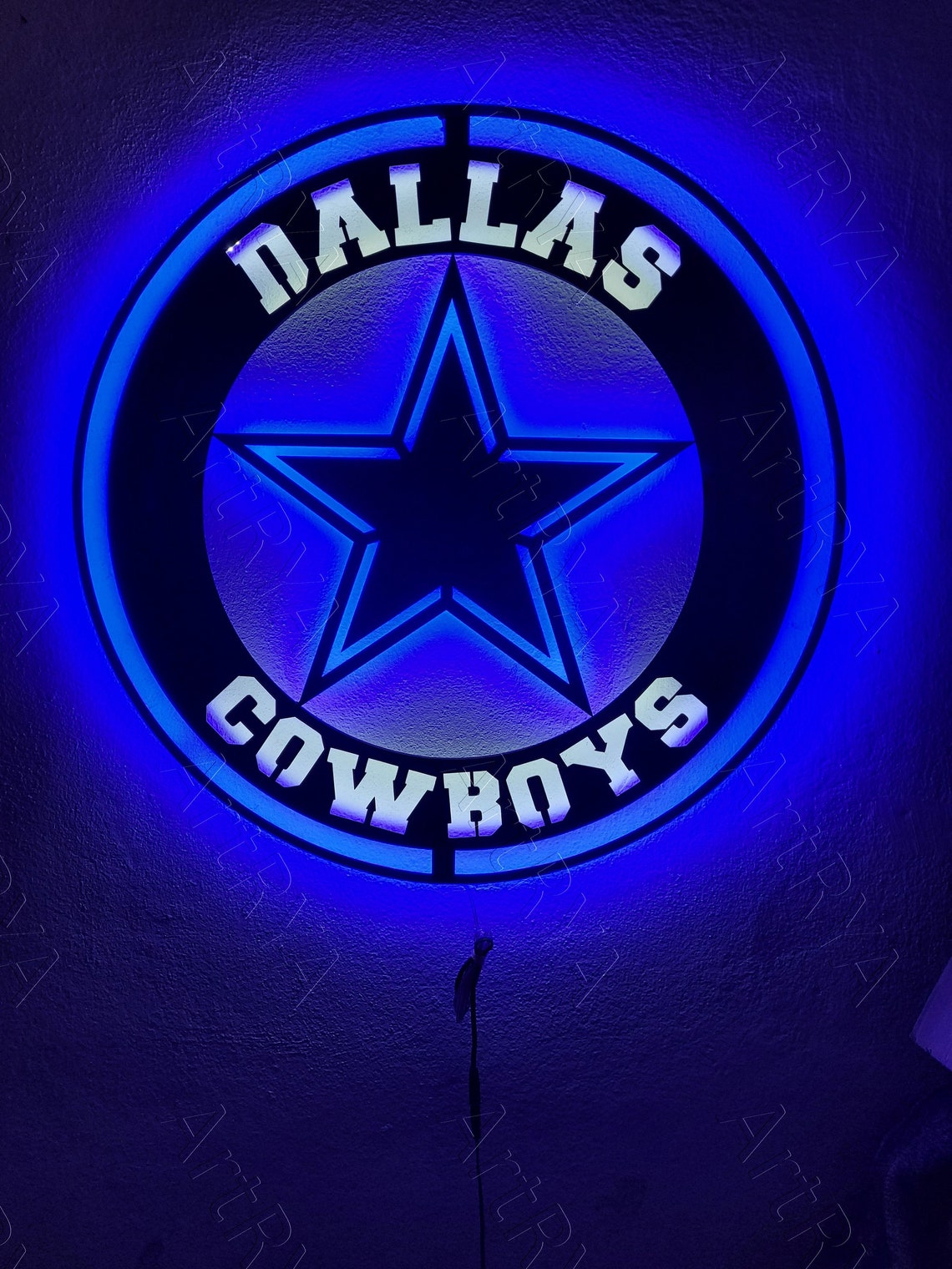 Custom Sports Sign, Football Team Sign, Sports Fan Sign, LED Lighting ...