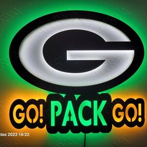 Custom Sports Sign, Football Team Sign, Sports Fan Sign, LED Lighting ...