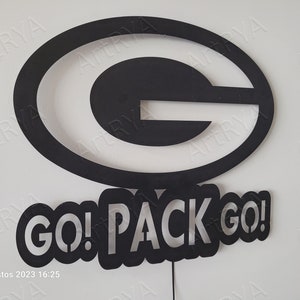 Custom Sports Sign, Football Team Sign, Sports Fan Sign, LED Lighting ...
