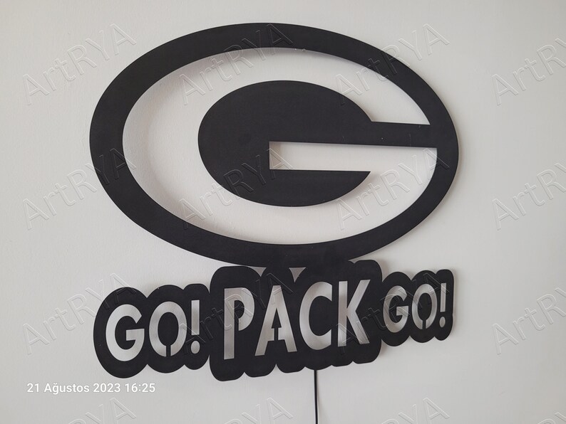 Custom Sports Sign, Football Team Sign, Sports Fan Sign, LED Lighting ...