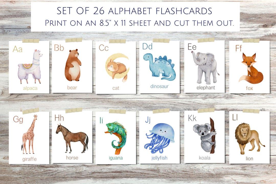 Alphabet Flashcards, Preschool Alphabet Flashcards, Toddler Activities ...