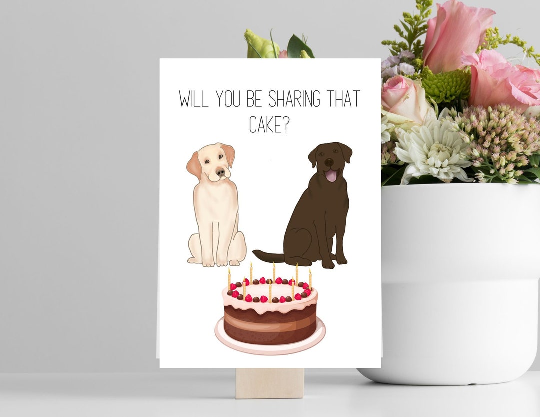 Funny Dog Theme Birthday Card, Digital Download, 5x7 Card - Etsy
