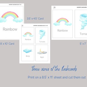 Weather Flashcards, Preschool Weather Flashcards, Toddler Activities ...