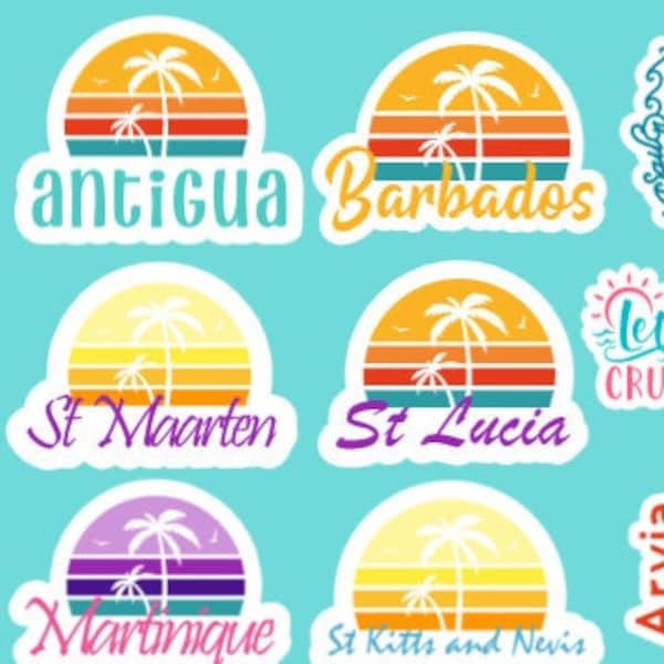 Mediterranean Cruise Stickers - Etsy