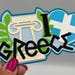 Greece Scrapbook Photo Album Embellishment Decoration Title Paper ...