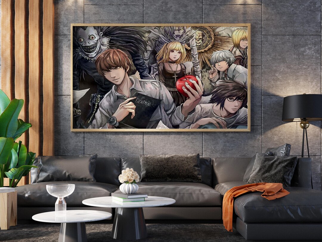 Death Note Anime Poster - Light Yagami & L Wall Art - Japanese ...