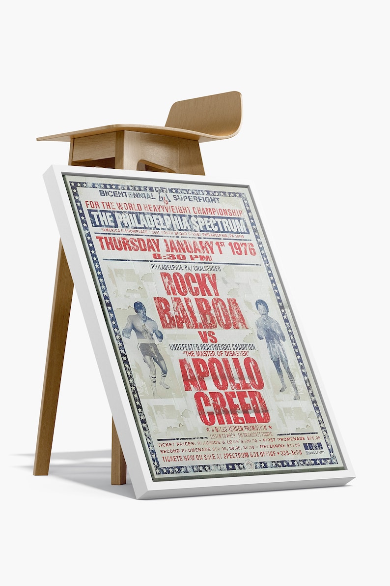 The Original Rocky Balboa Vs Apollo Creed Poster - Etsy