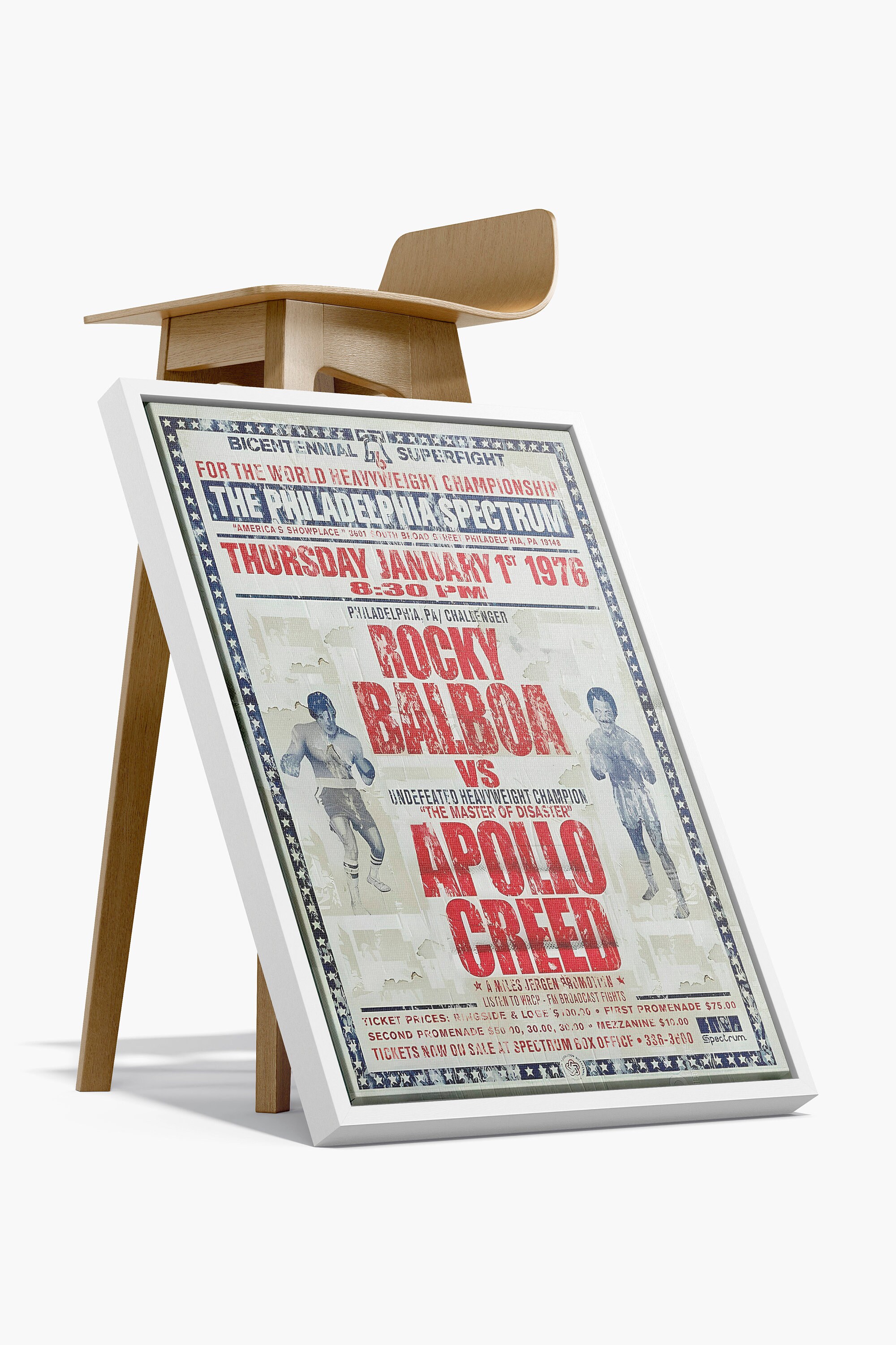 The Original Rocky Balboa Vs Apollo Creed Poster - Etsy