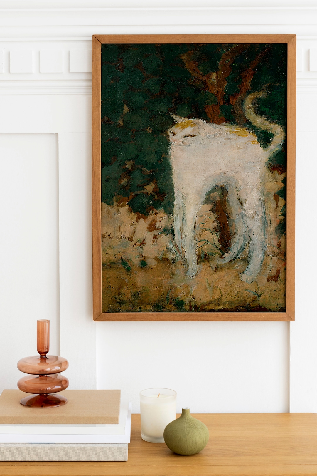 Le Chat Blanc 1894 by Pierre Bonnard Canvas Wall Art - Etsy
