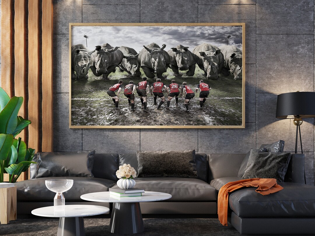 Rugby Canvas Wall Art, Rugby Wall Art, Rugby Canvas Print, Rugby Gifts ...