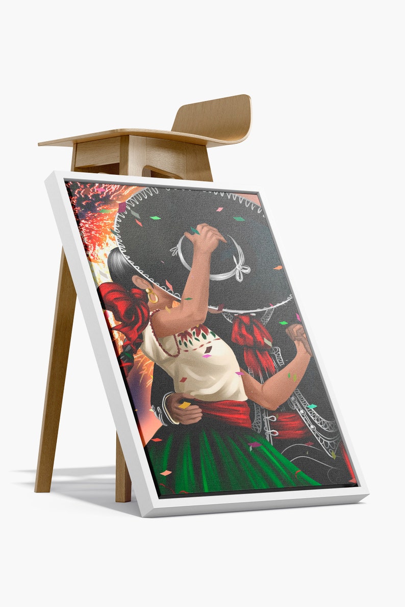 Mexican Dance Canvas Wall Art,mexican Dancing Live Love and Dance ...