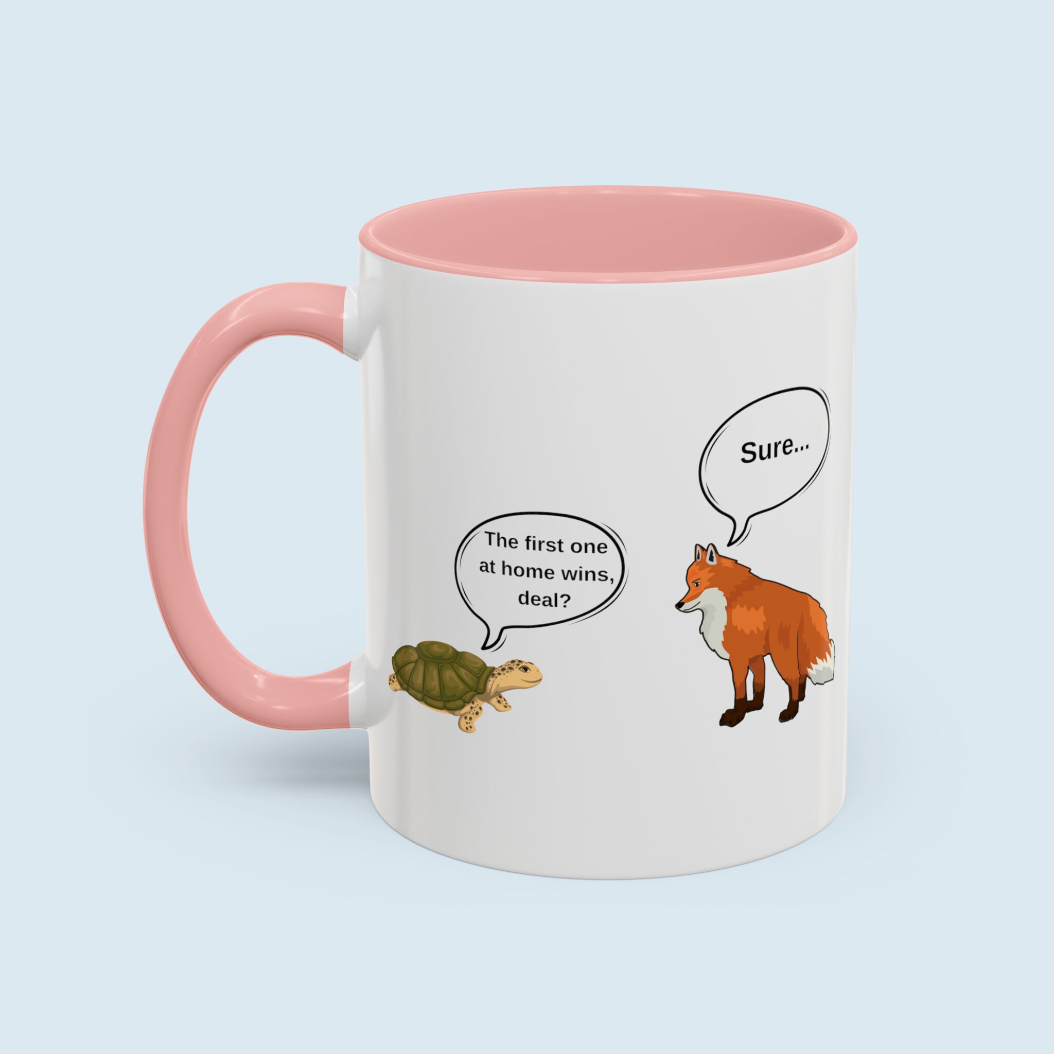 Funny Fox & Turtle Meme Mug: Sarcastic Gag Gift - Etsy