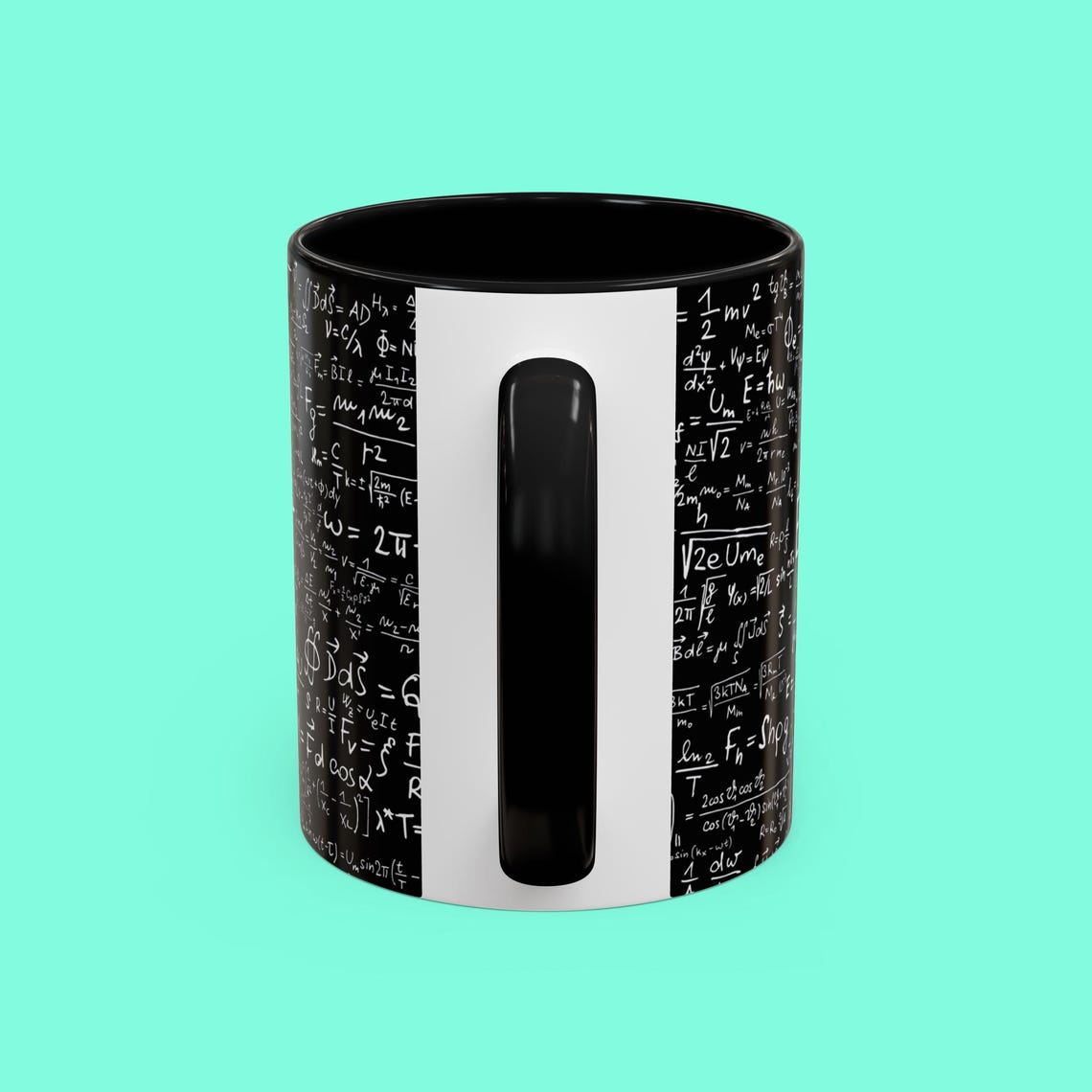 Math Professor Mug: Physics Equations, Black Ceramic Mug - Etsy