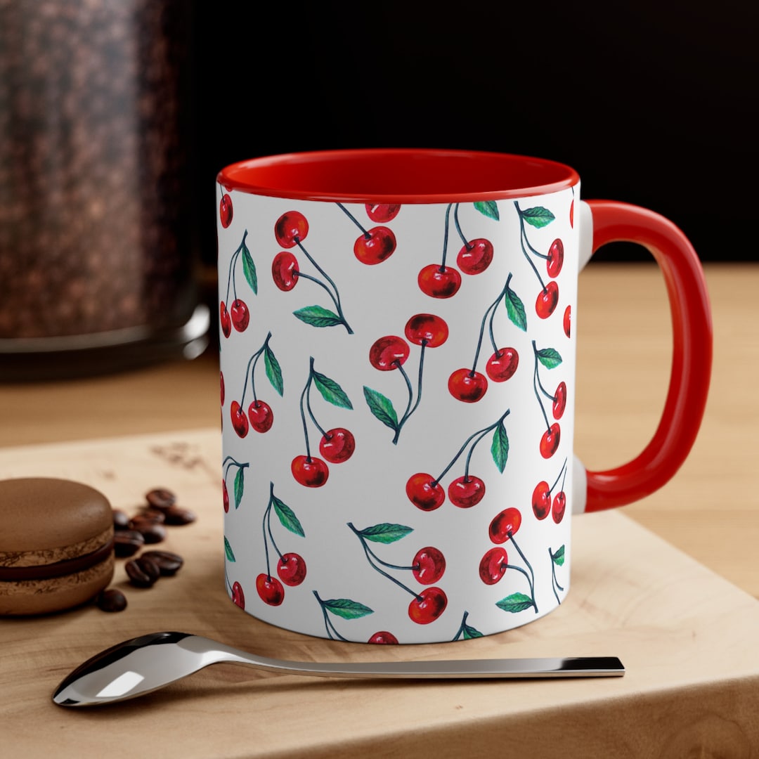 Cherry Mug, Gift for Her, Birthday Gift, Mug, Coffee Mug, Mothers Day ...