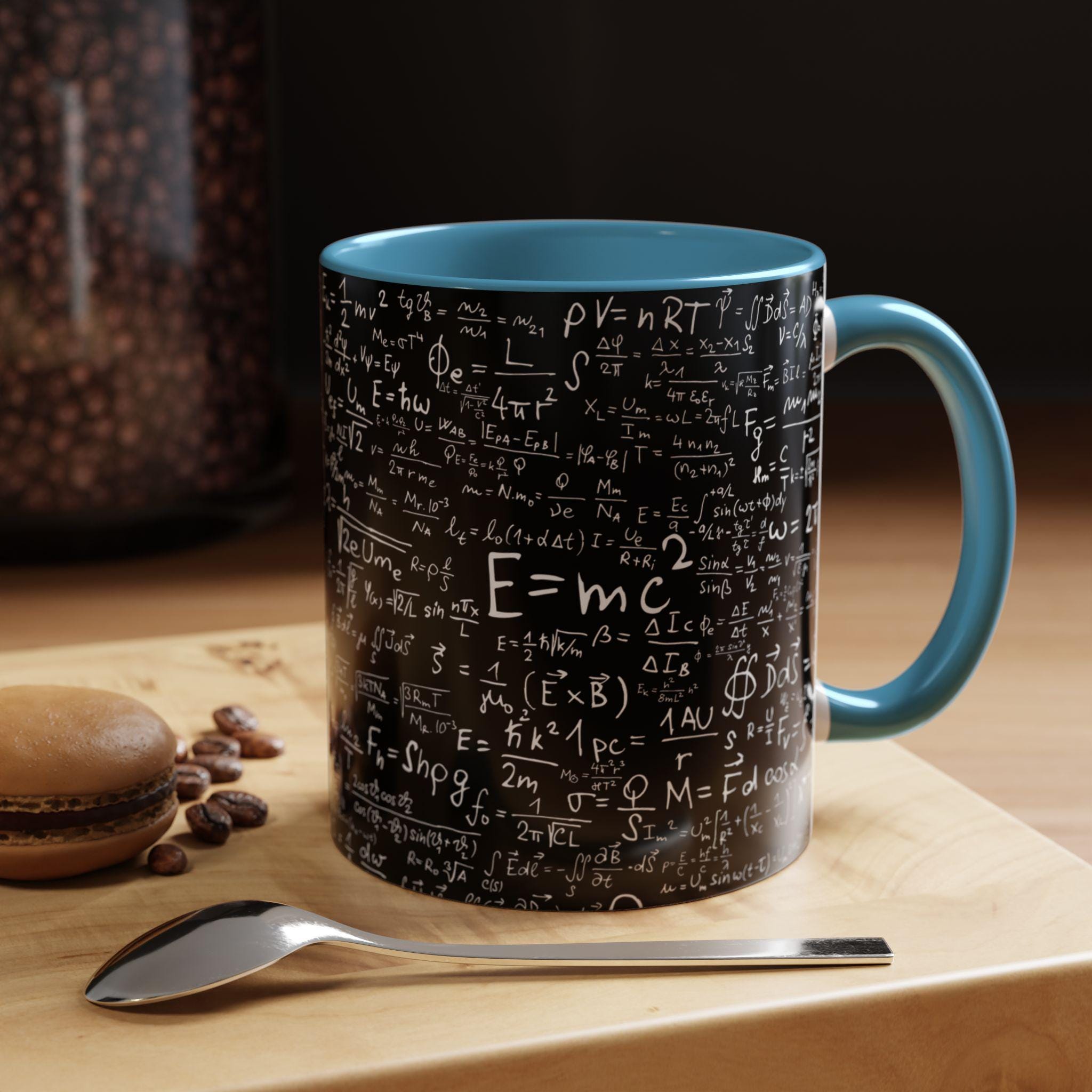 Math Professor Mug: Physics Equations, Black Ceramic Mug - Etsy