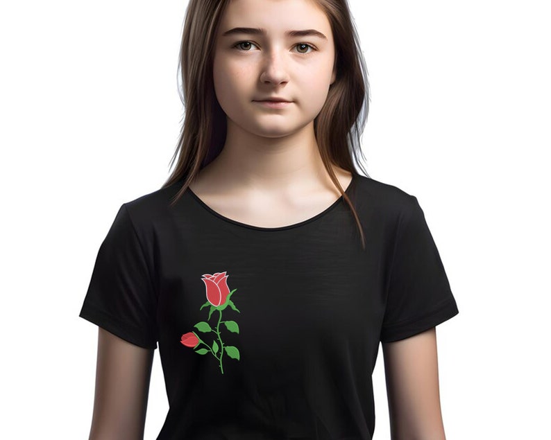 Rose Embroidery Design, Machine Embroidery Mini Rose Flower Applique ...