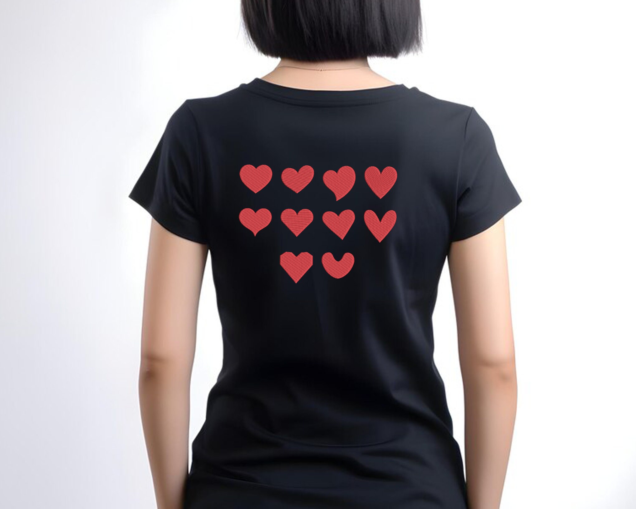 10 Heart Shapes Embroidery Design, Mini Heart Machine Embroidery Design ...