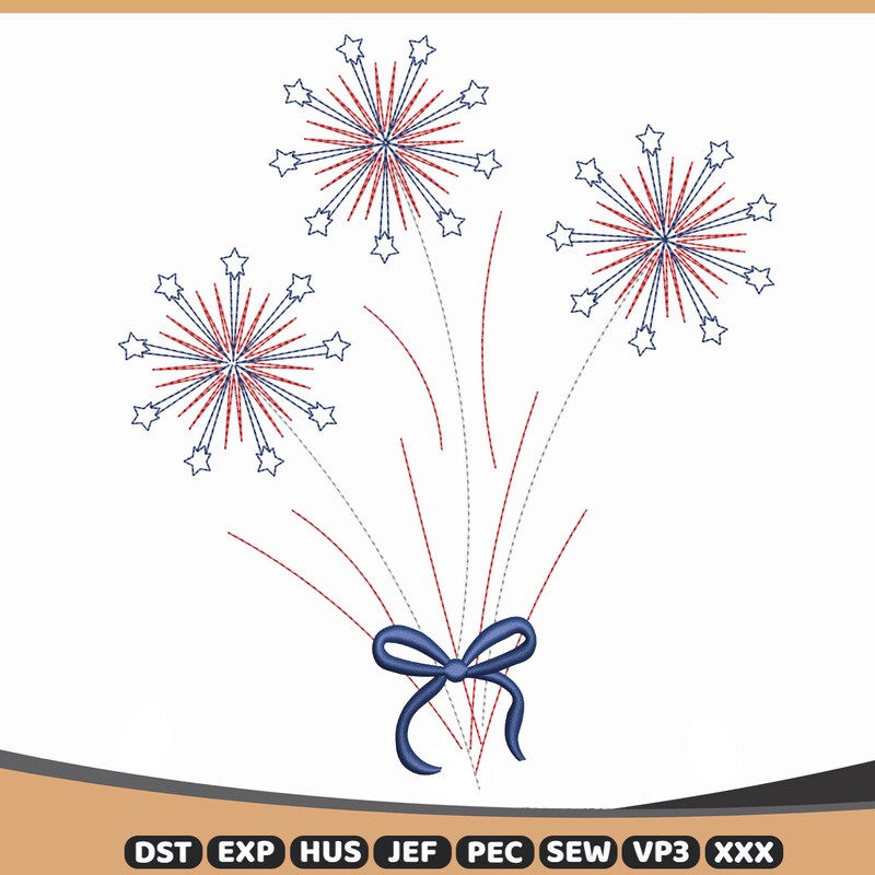 Firework Embroidery - Etsy