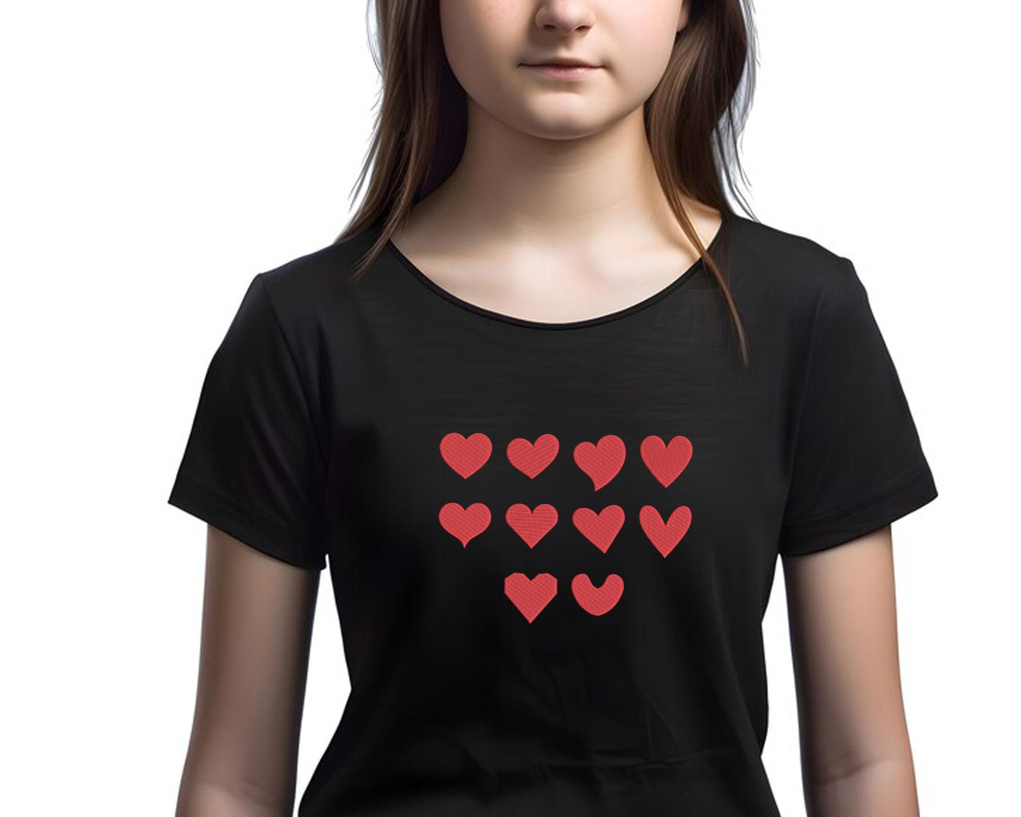 10 Heart Shapes Embroidery Design, Mini Heart Machine Embroidery Design ...