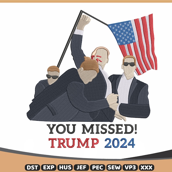Trump 2024 Embroidery Machine - Etsy