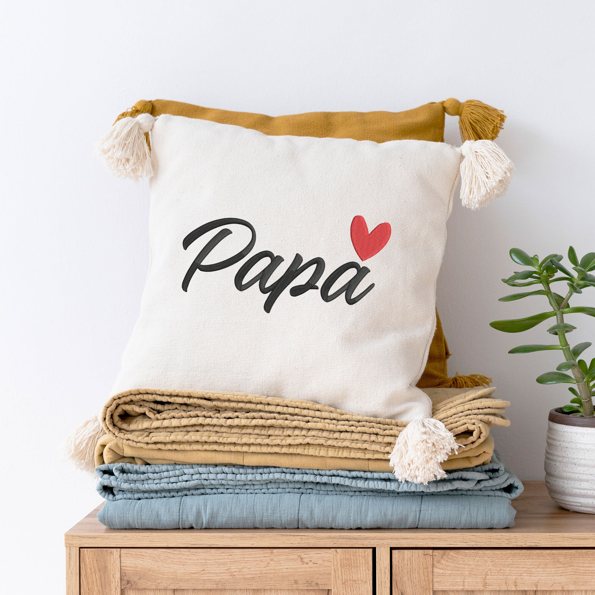 Papa Embroidery Design, Father Day Design Heart Papa Machine Embroidery ...