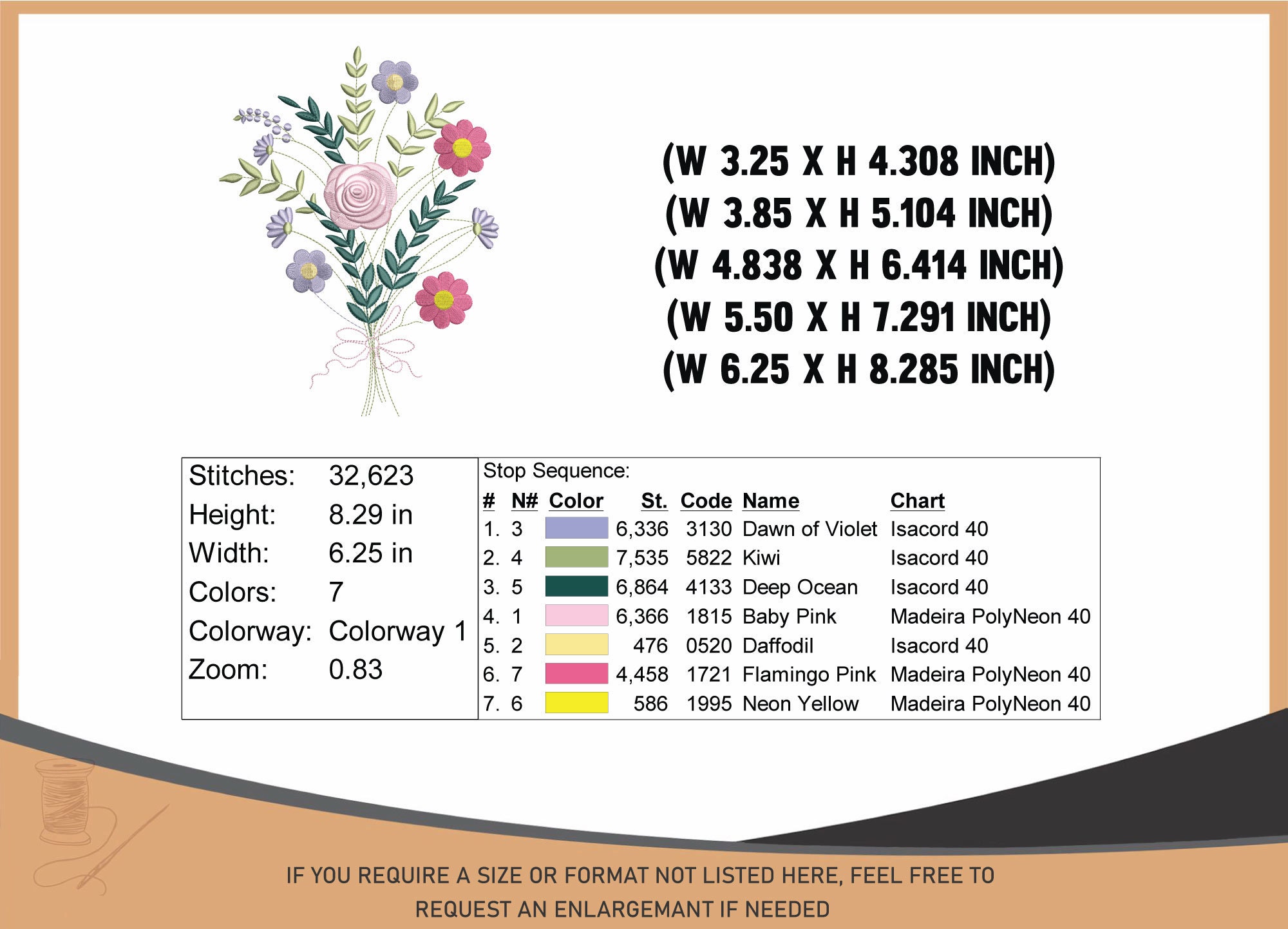 Wedding Flowers Bouquet Embroidery, Wildflowers Embroidery Design ...