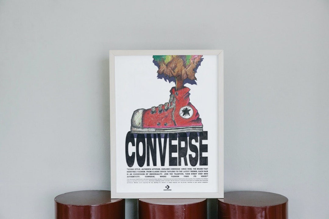 Poster Sheet Converse Advertising Digital PNG and JPG - Etsy