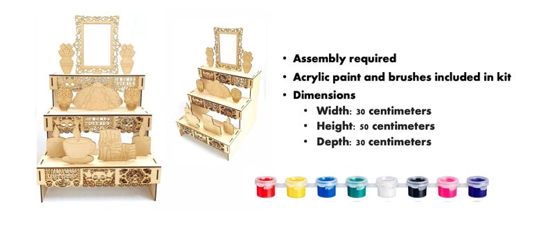 Mini Ofrenda - Assembly Required - DIY Paint Kit- Laser Cut-day of the ...