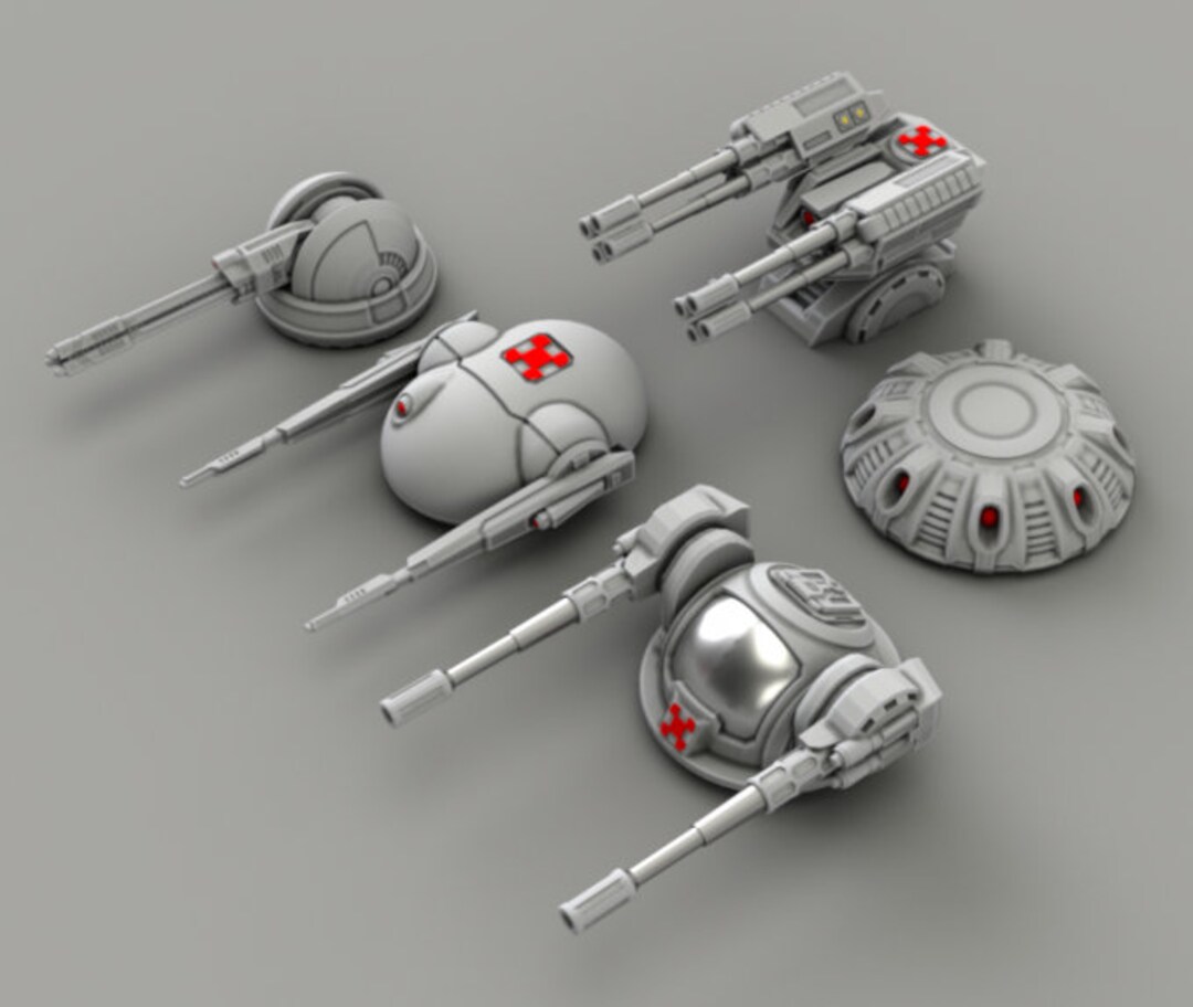2nd Dynasty Starship Turrets Packs I, II, and III - Etsy