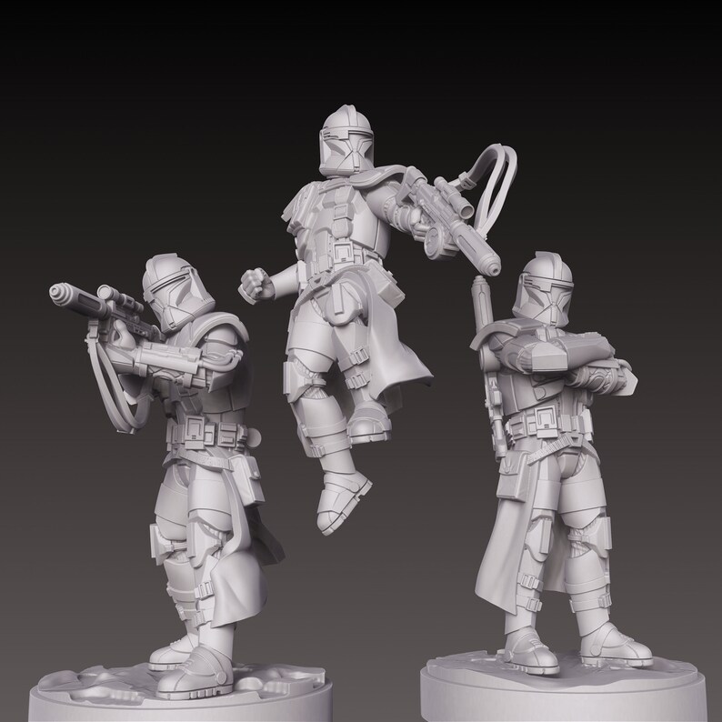 Star Wars Legion Alpha ARC Soldiers Clone Troopers 3D STL Print File - Etsy