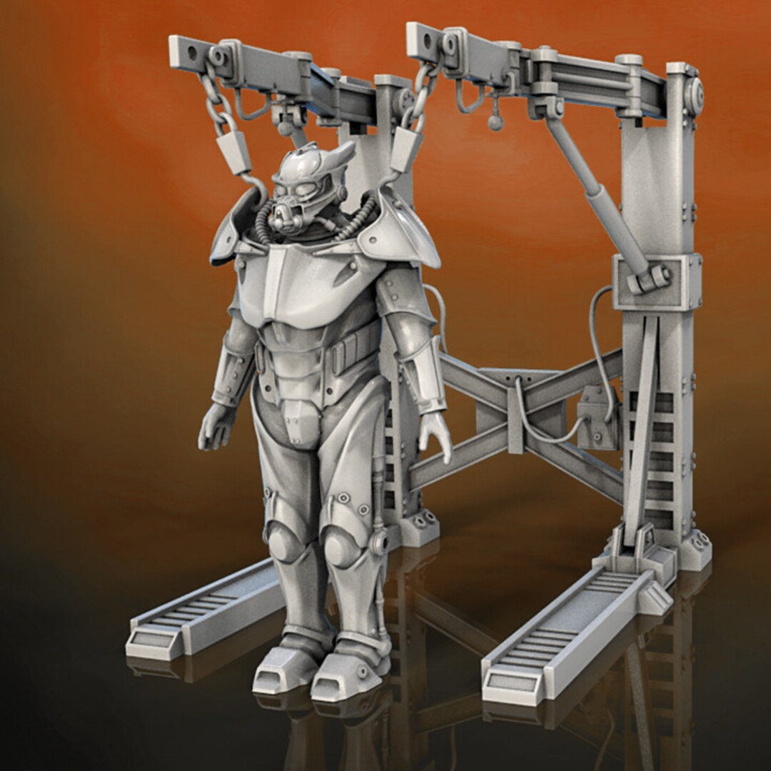 Fallout Armor Static in Gantry Stl File for 3D Printing - Etsy