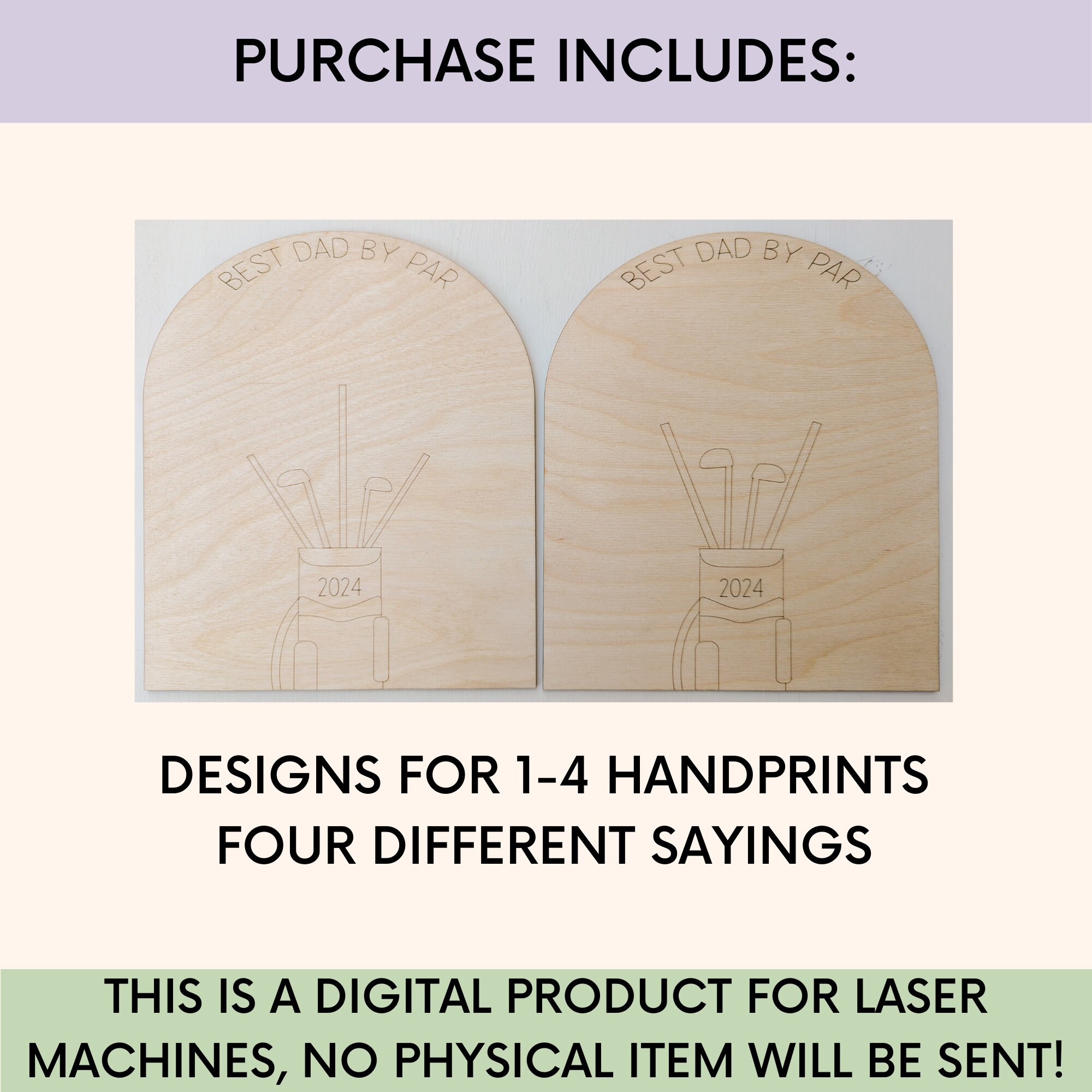 Handprint Art Keeper Digital File Father's Day SVG Best Dad by Par SVG ...