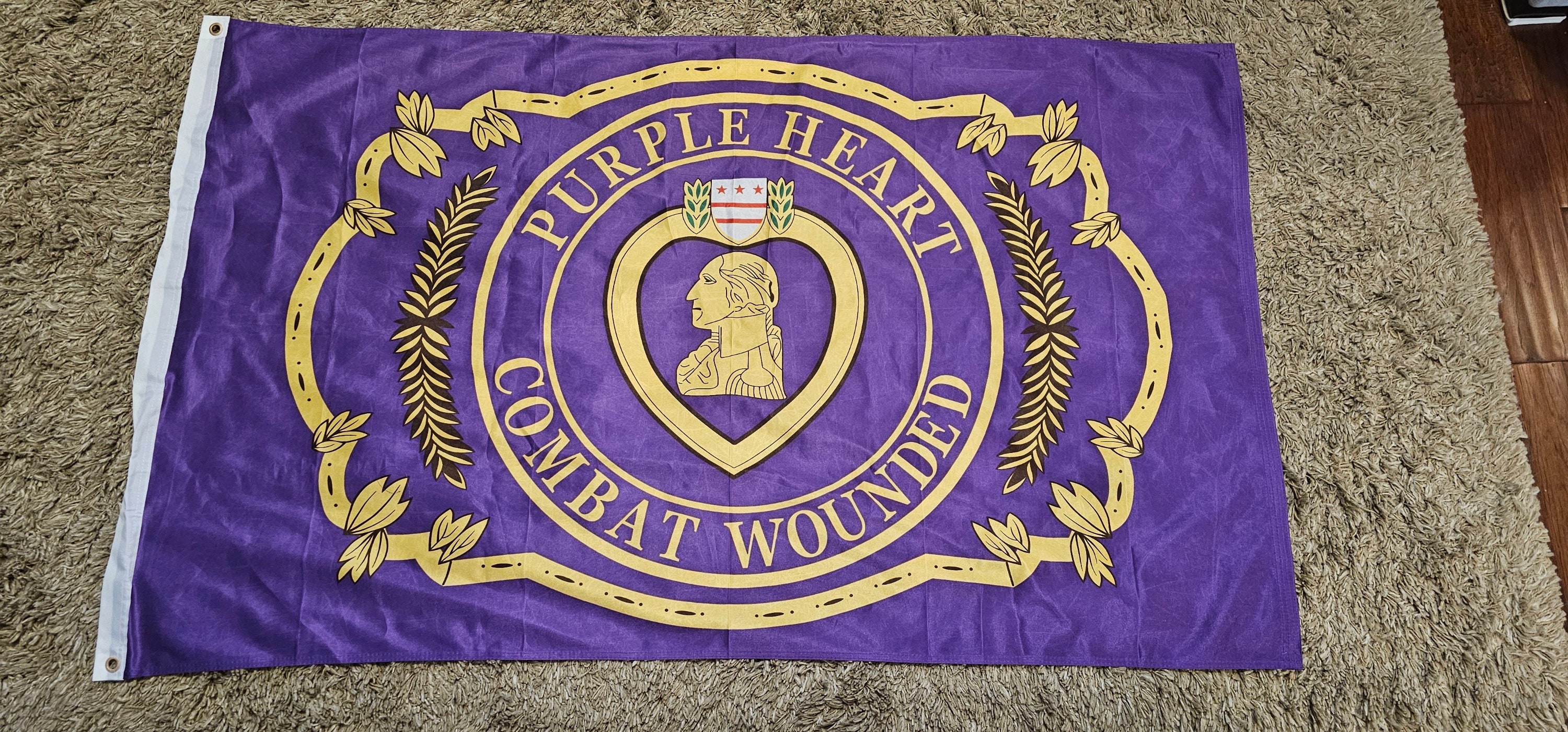 Purple Heart Combat Wounded Flag, Military, Flags, Banners, Army - Etsy