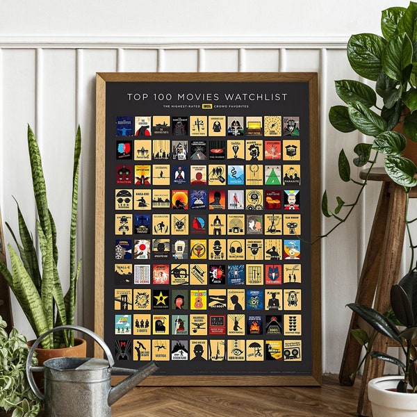 100 Movies Poster - Etsy UK
