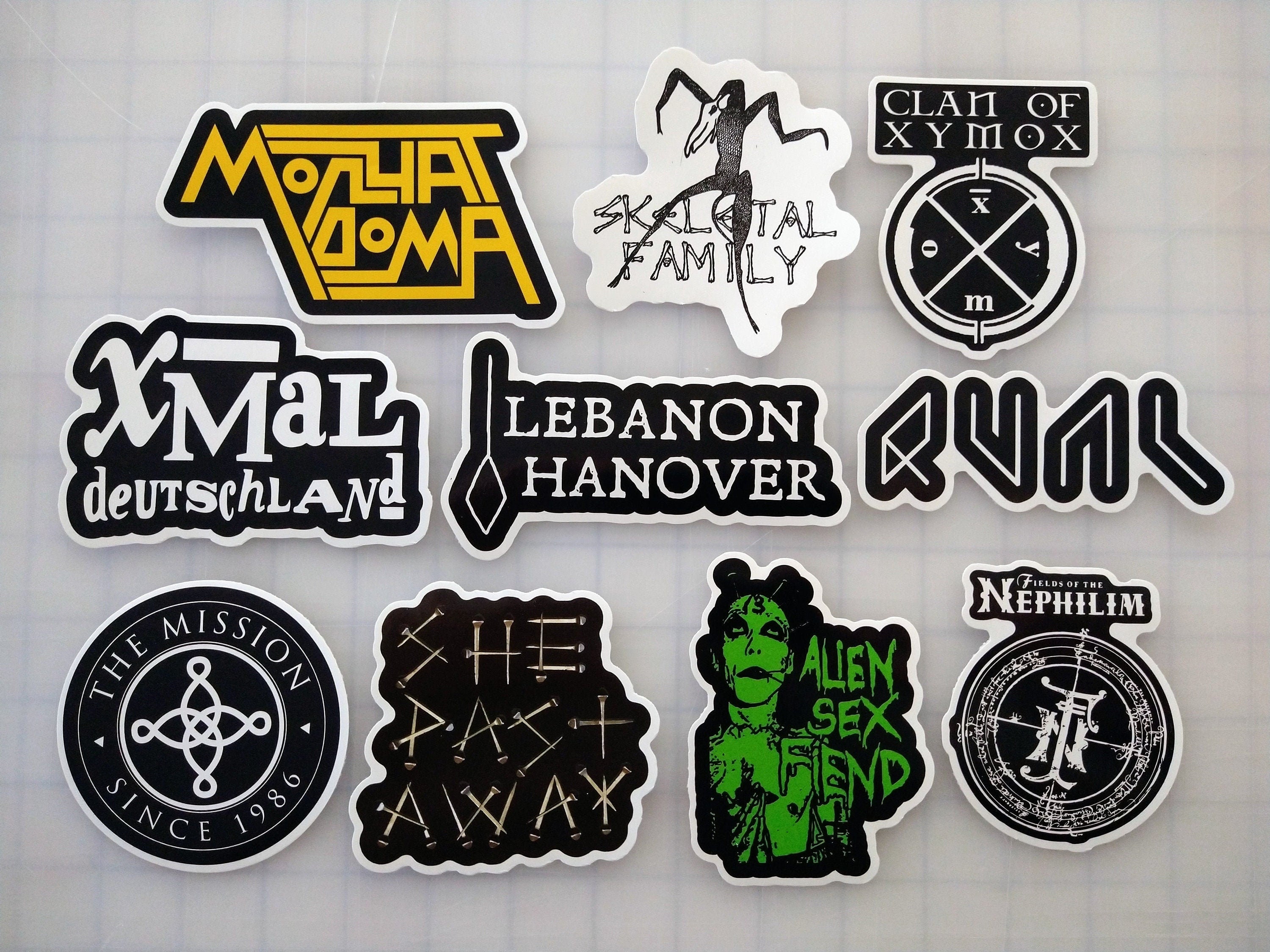 Goth / Gothic Sticker Pack 10 Stickers SET 2 - Etsy