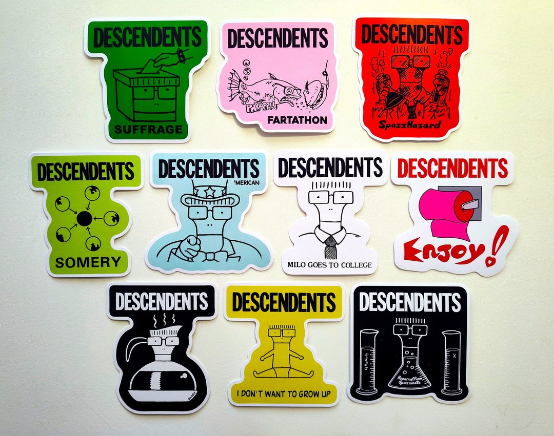 Punk Band Sticker Pack 10 Stickers Hardcore Rock Melodic - Etsy