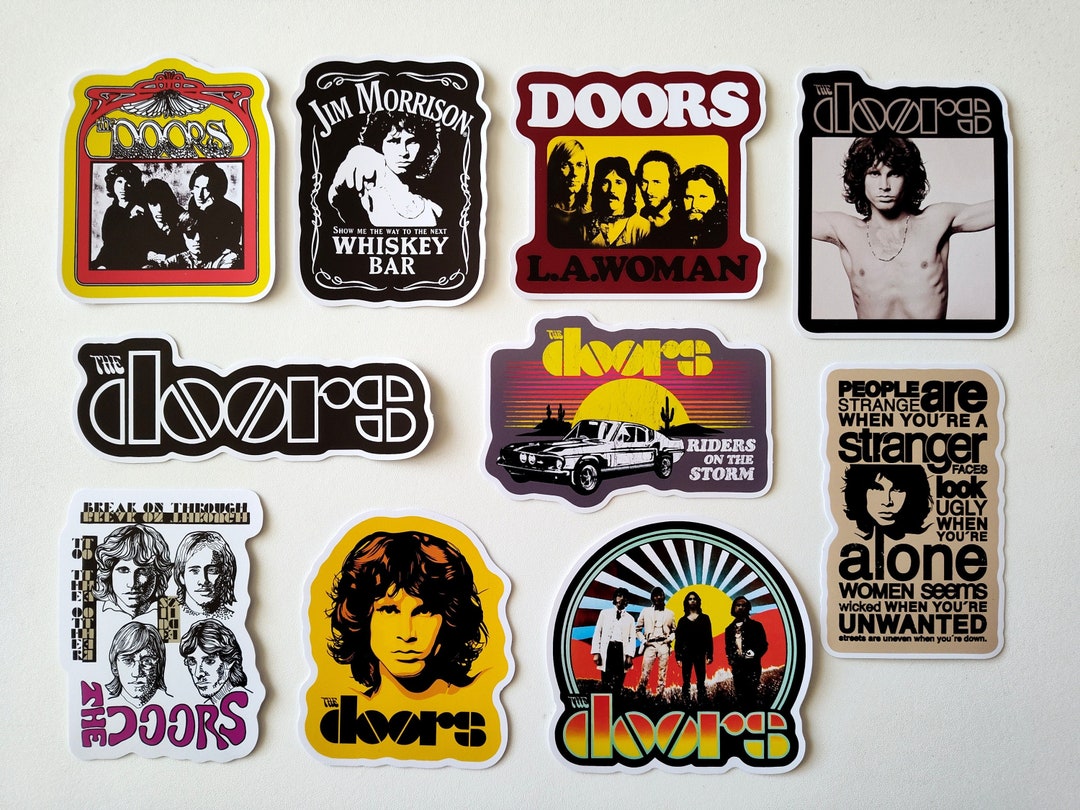 Classic Rock Band Sticker Pack 10 Stickers Psychedelic 60s - Etsy