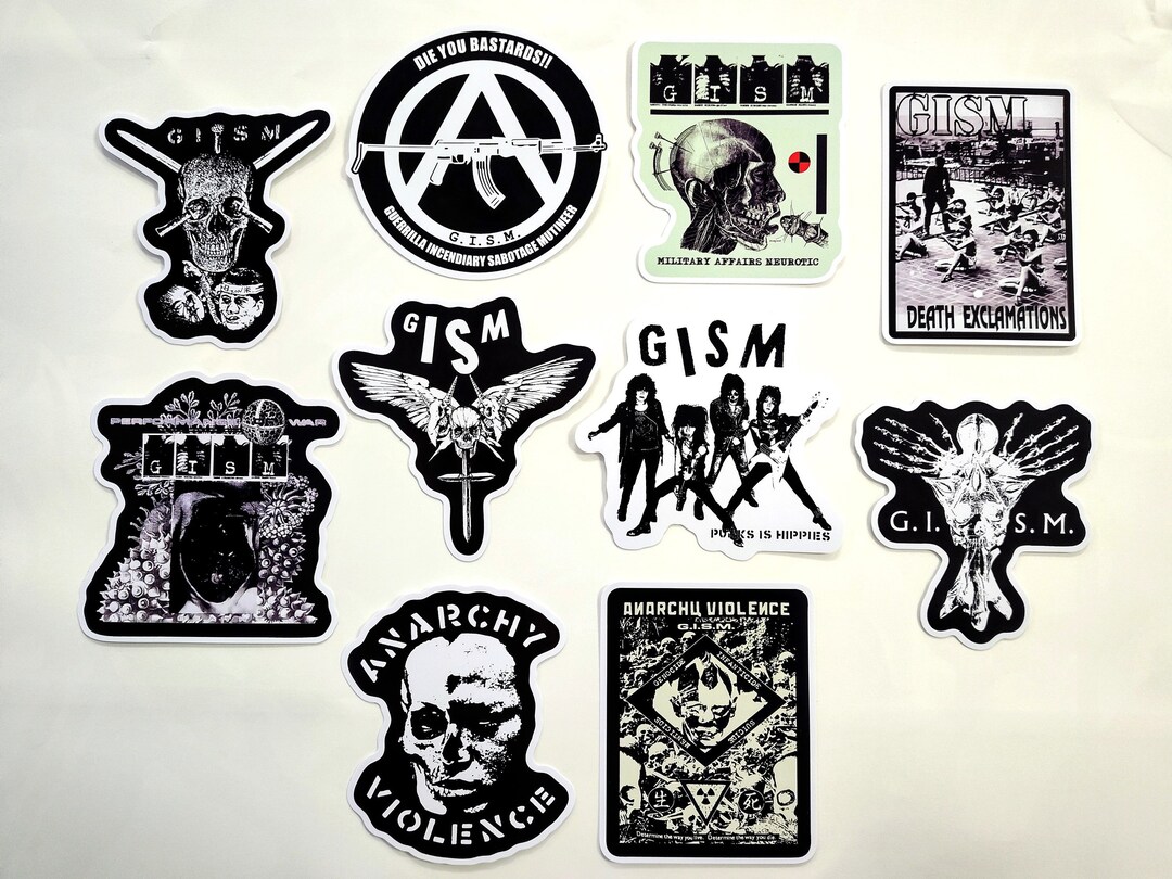 Crust Punk Band Sticker Pack 10 Stickers Japanese Hardcore D-beat ...