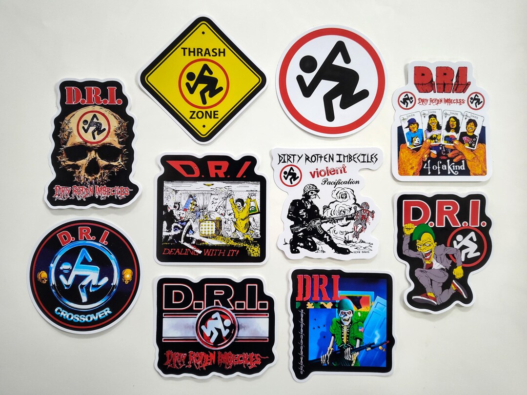 Punk Band Sticker Pack (10 Stickers) Vinyl Decals Hardcore 80's Crust ...