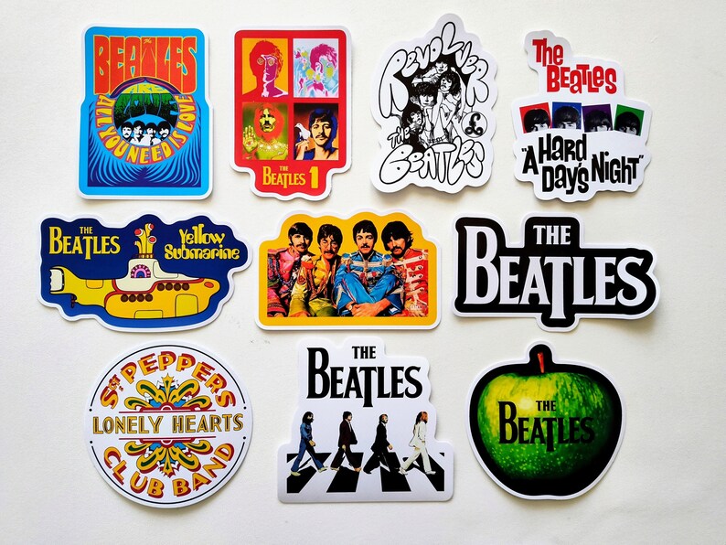 Classic Rock Band Sticker Pack 10 Stickers 60s Psychedelic Pop - Etsy