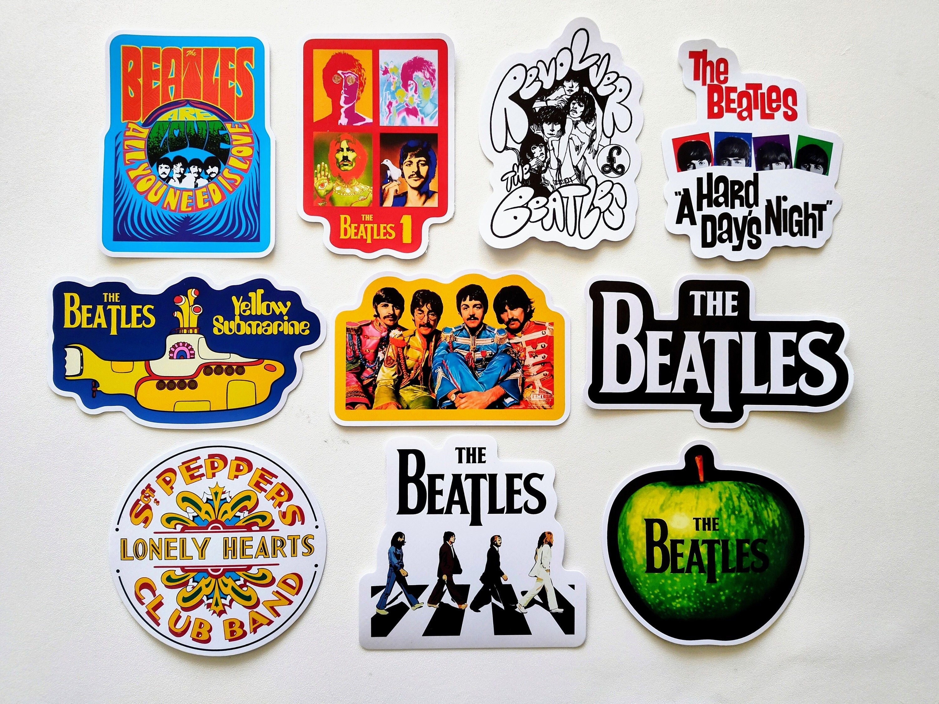 Classic Rock Band Sticker Pack 10 Stickers 60s Psychedelic Pop - Etsy