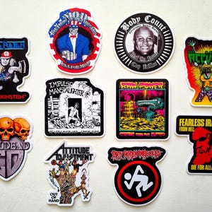 Thrash Metal Sticker Pack 10 Stickers Set 4 Crossover Punk Crust ...