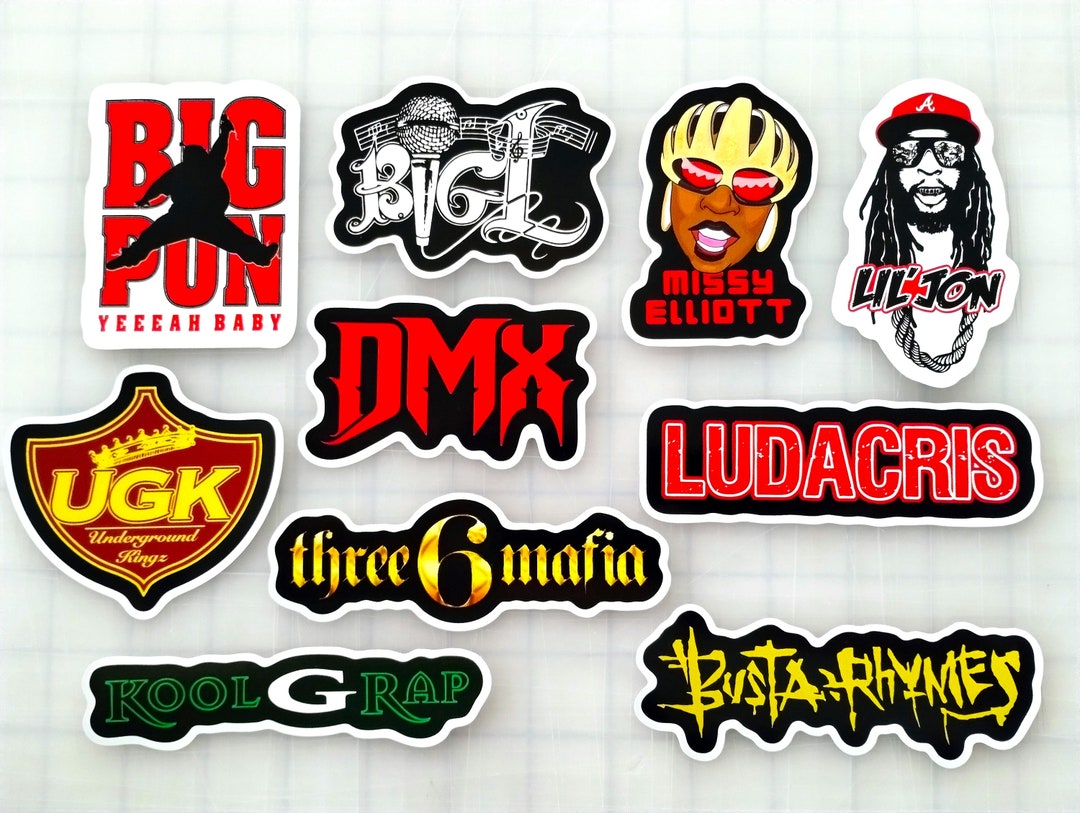 Classic Hip-hop Sticker Pack 10 Stickers Set 5 Vinyl Decals Rap Dj ...