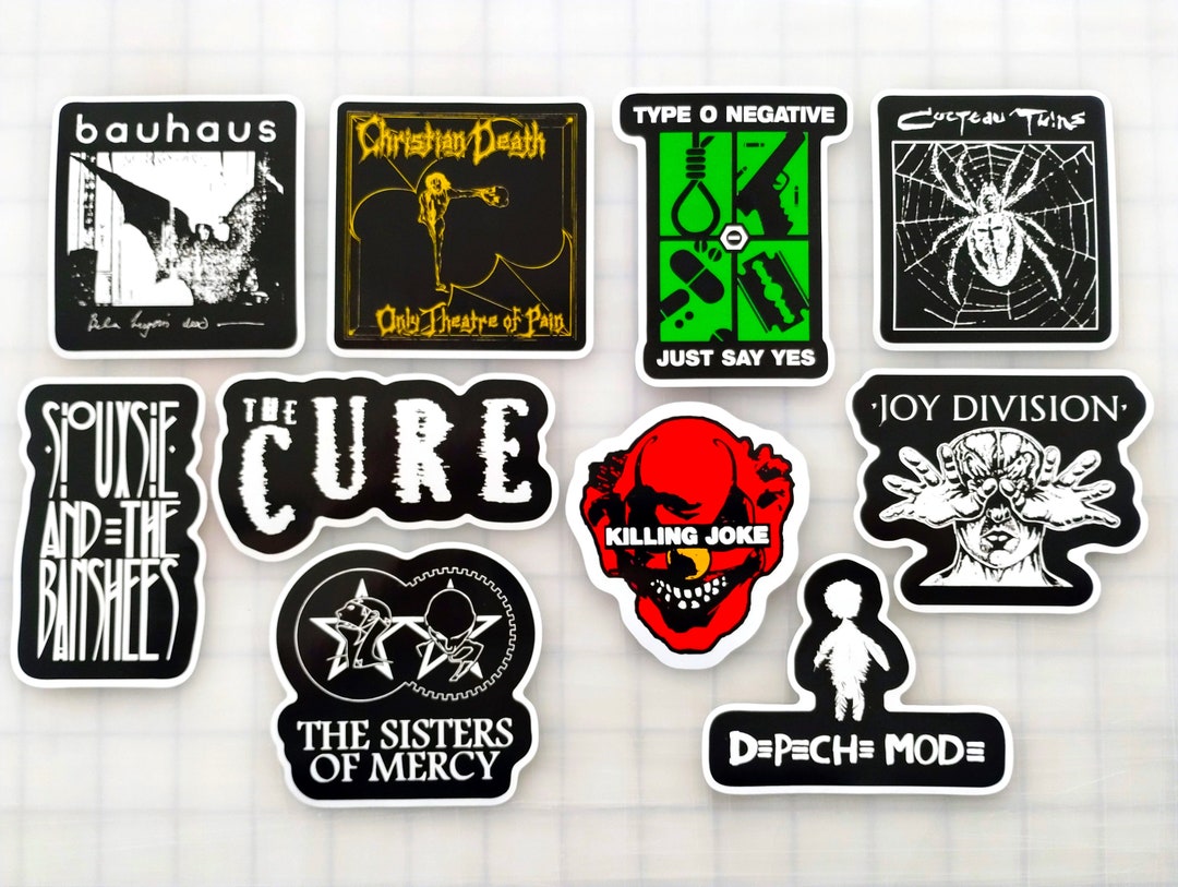 Goth / Gothic Sticker Pack 10 Stickers SET 3 - Etsy
